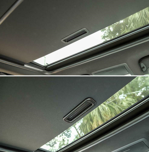 Carbon Fiber Skylight Handle Cover Roof Top Trim For Dodge Challenger ...