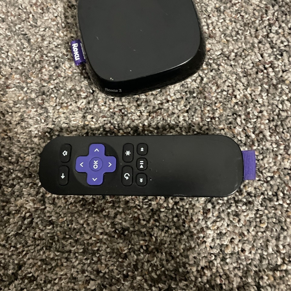 Roku 3 3rd Gen Media Streaming Player Model 4200X + Remote & Power ...