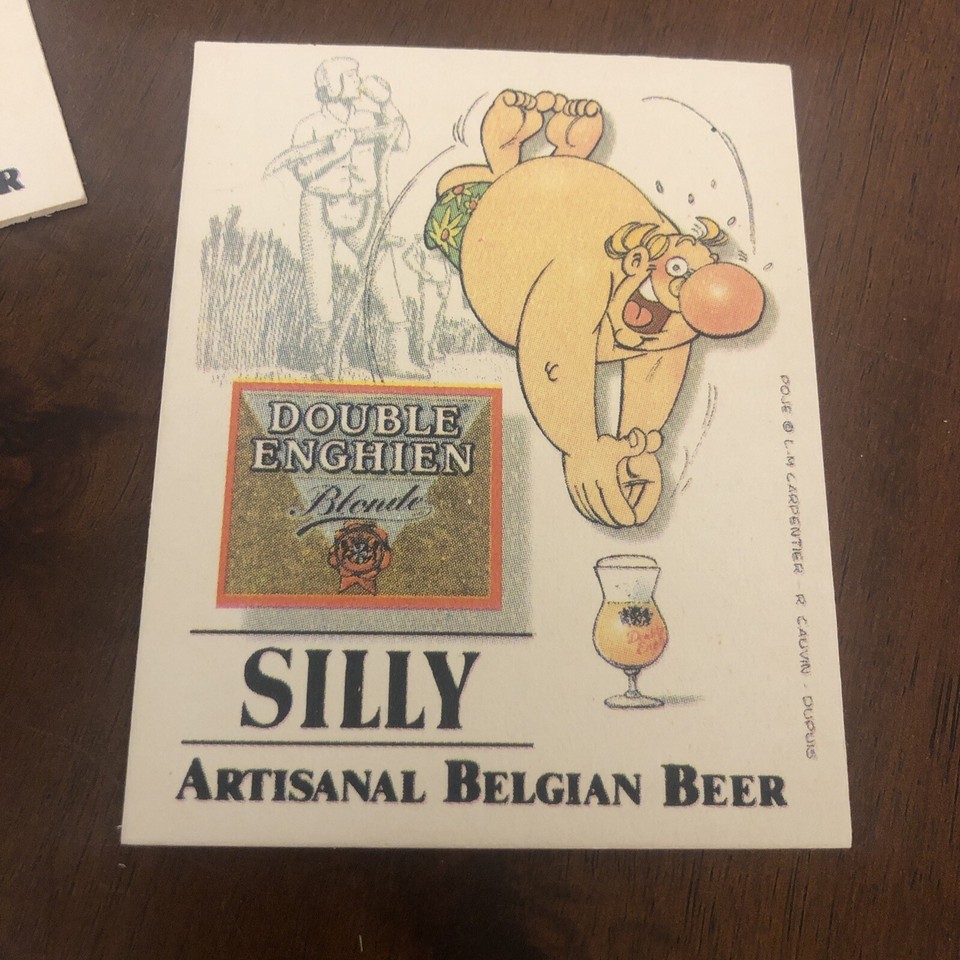 Vintage Paper Beer Drink Bar Pub Coasters Silly Dave’s Bar Dubbel ...