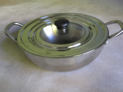 Wolfgang Puck Cafe Collection 12" Chef's Pot w/ Lid Stainless Steel ...