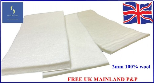 Chiropody Podiatry semi compressed Hapla hypoallergenic felt 2mm Pure ...