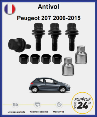 Black Wheel Lock Nuts Peugeot 207 2006-2015 | eBay UK