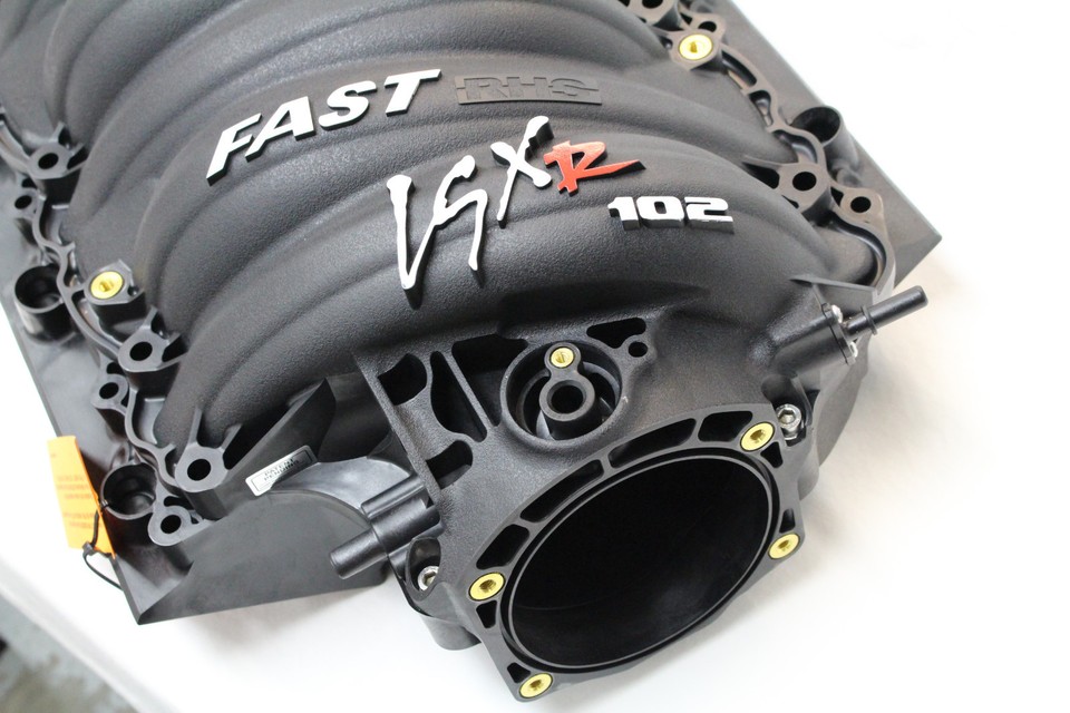 FAST 102mm LSXR Black Intake Manifold Cathedral Port Gen III LS1 LS6 ...