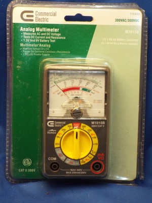 Analog Multimeter Commercial Electric M1015B - New | eBay