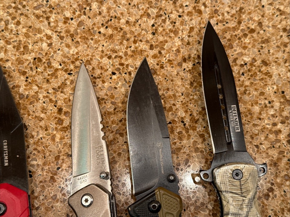 Lot of 10 TSA Confiscated Assisted & Manual Folding EDC Knives | eBay