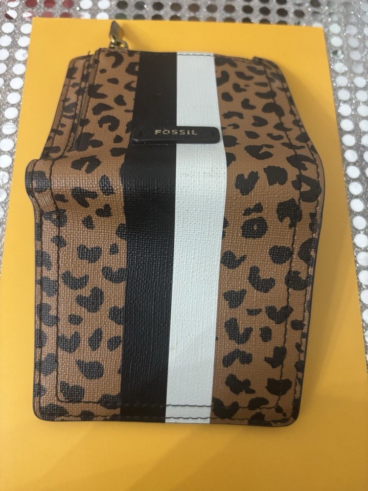 Fossil Pocket Wallet Women’s. Leopard new | eBay