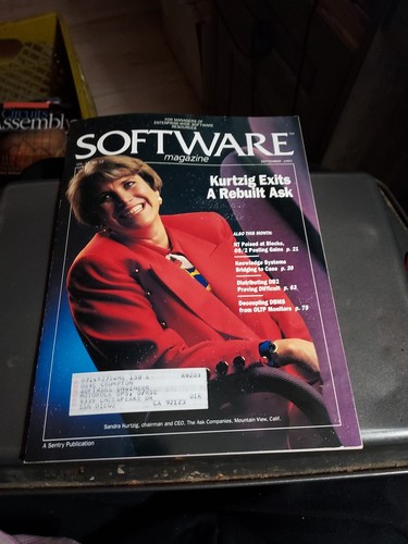 SOFTWARE MAGAZINE KURTZIG EXITS A REBUILT ASK SEPTEMBER 1992 | eBay