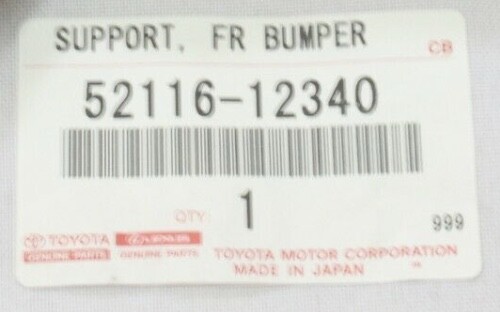 TOYOTA OEM Genuine Support, Front Bumper Side, LH 52116-12340 | eBay
