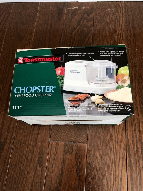 Toastmaster Chopster Mini Food Processor Model 1111 Electric for sale ...