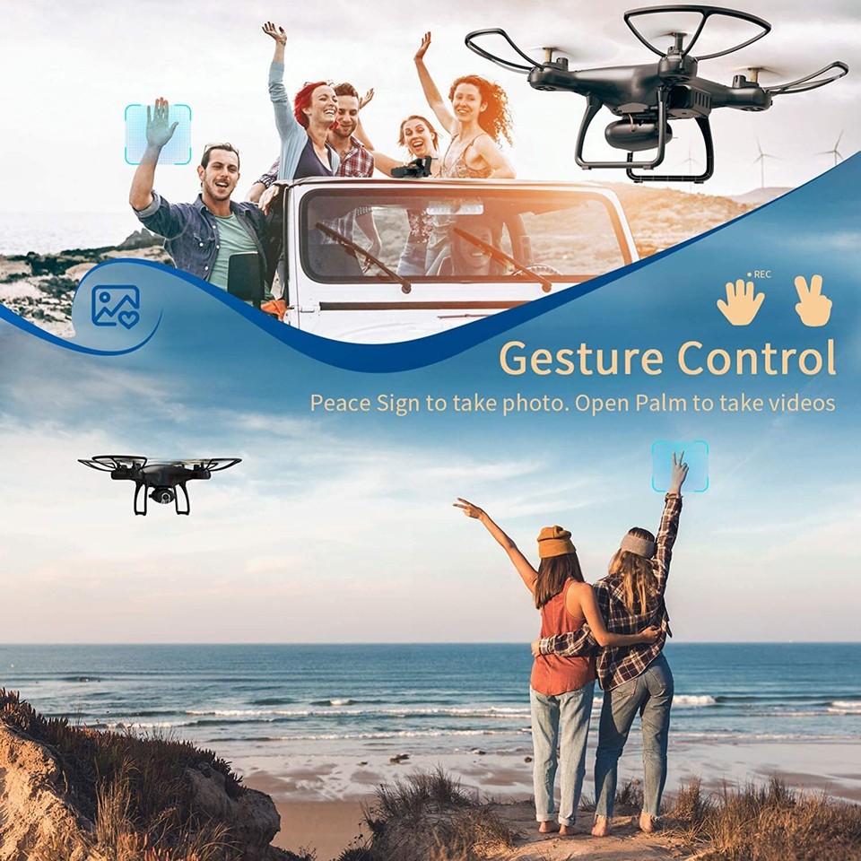 SNAPTAIN SP650 Drone with 1080P Camera FPV RC Quadcopter Auto Return ...