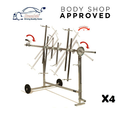 X4 Large Rotating Body Shop Panel Stand - Paint Repair Bodyshop Tressle ...