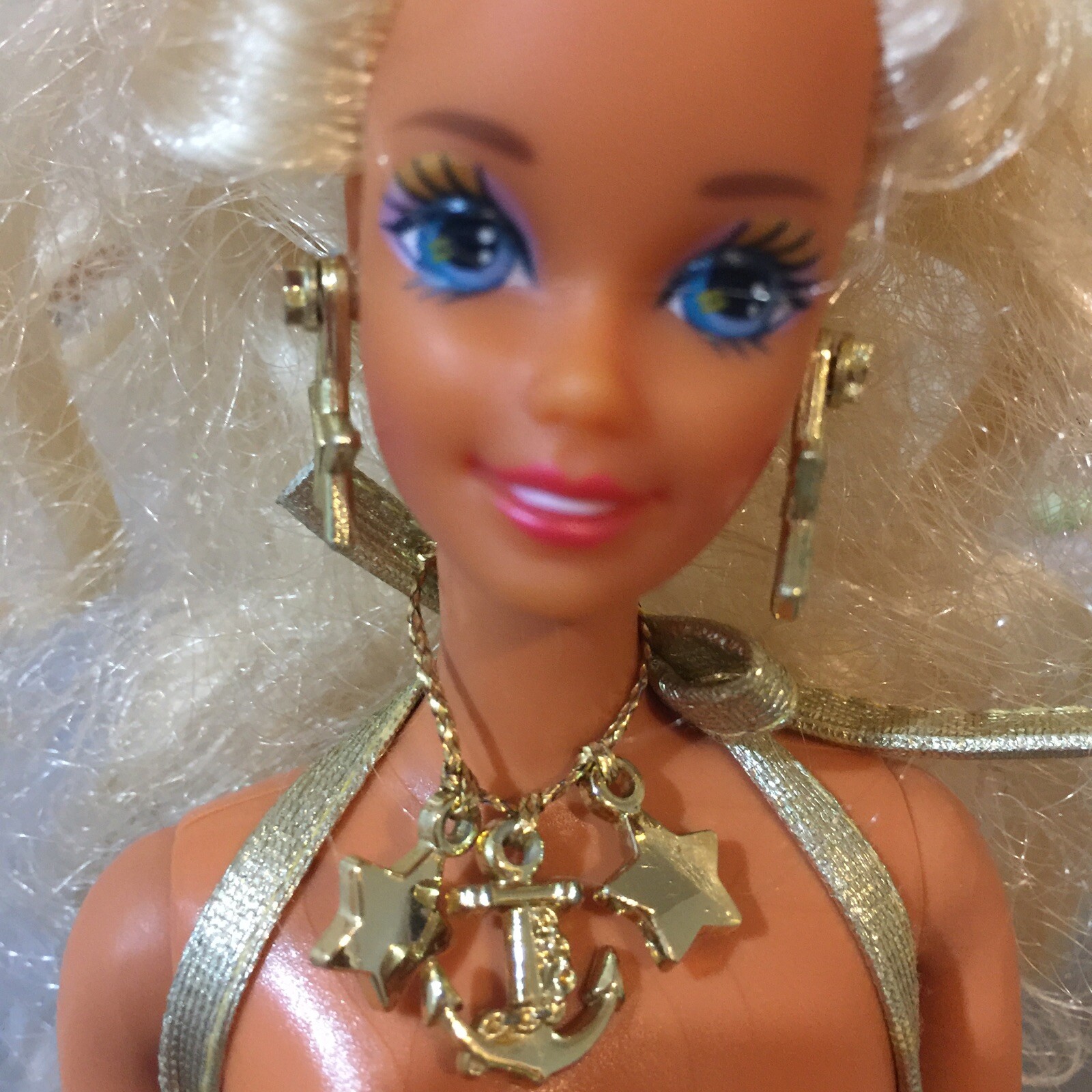 Mattel Sun Sensation Barbie Doll 1991 Retro original Gold Bikini ...