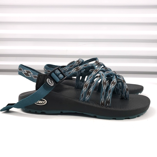 NEW Chaco ZX/2 CLASSIC Womens 9 M Teal Angular Double Strap Sandals | eBay