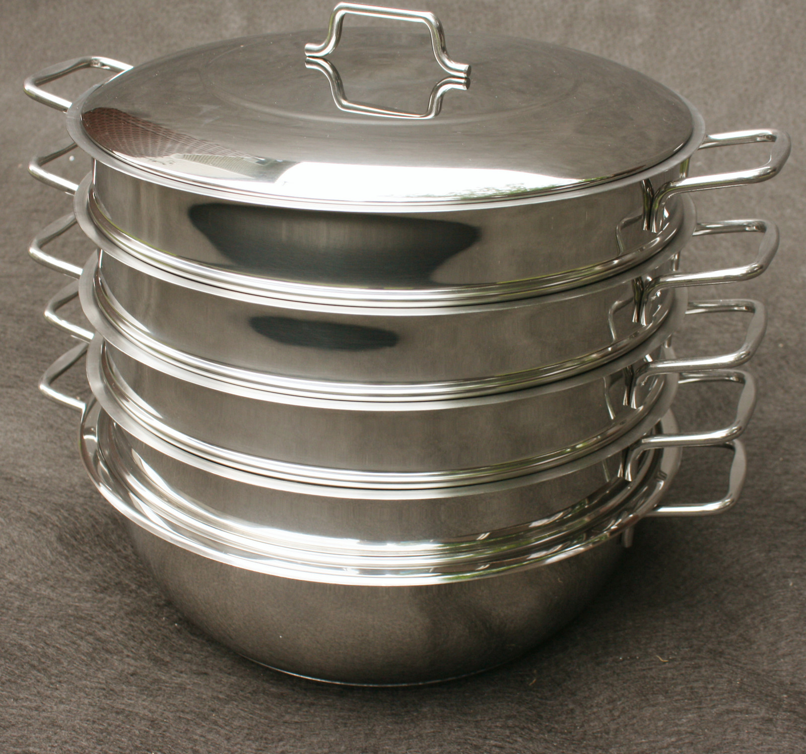 Dumpling Steamer Stainless Steel 6pc Oriental Uzbek Mantovarka ...