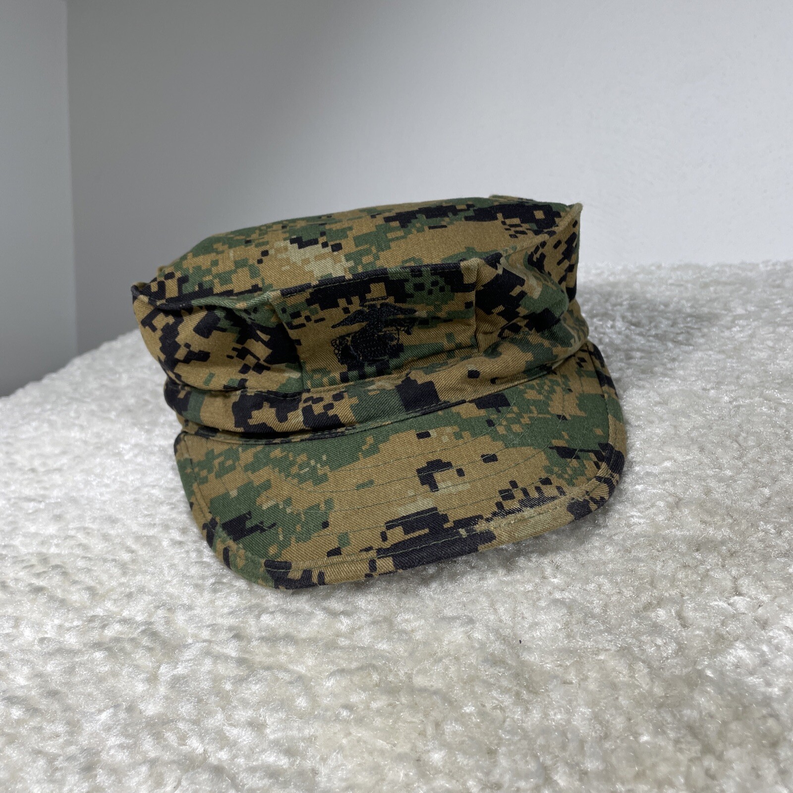 USMC Hat Adult Small Cover Garrison Marpat Digital Woodland US Marine ...