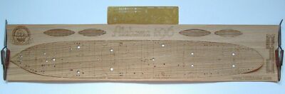 Revell CSS Alabama 1:96 - laser cut wood deck for model with Photo ...