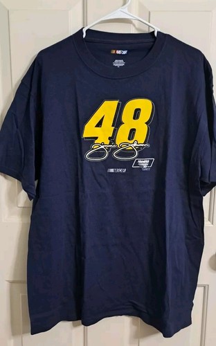 Nascar Shirt Adult XL Blue Jimmie Johnson 48 Racing Racer Hendricks Men ...