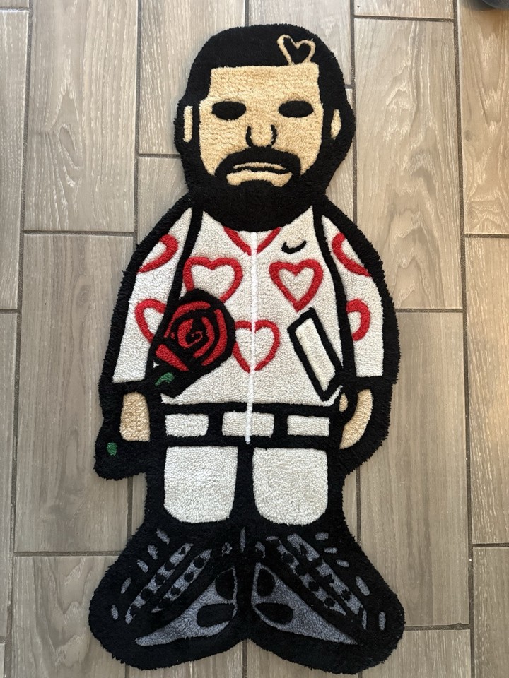 Custom Rug Rapper Drake Love Heart gift Valentine day Tuft Handmade New ...
