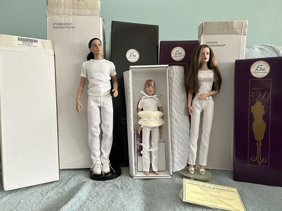 Tonner 2006 Chase Model Party Centerpiece 3 doll Set Sean, Sydney ...