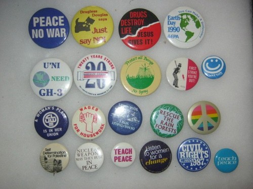 CAUSE-PROTEST BUTTONS 20 Different | eBay