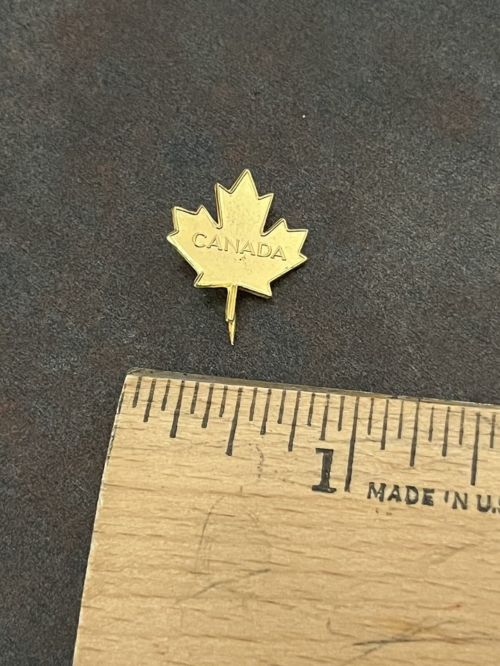 Vintage Gold CANADA Maple Leaf Pin | eBay