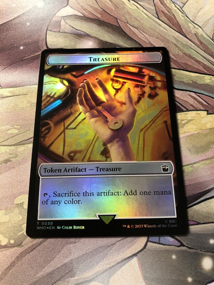 Alien Rhino 0003 Treasure 0030 Foil Token Doctor Who WHO MTG Magic Pack ...