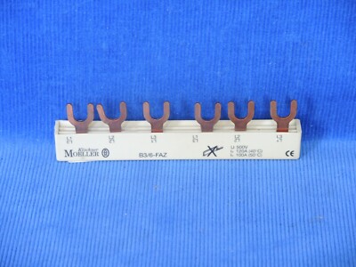 3-phase bus bar Klockner Moeller B3/6-FAZ w. 2 sets of connections | eBay