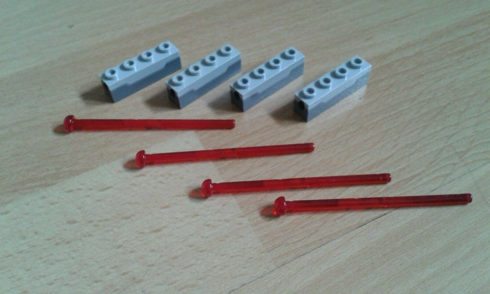 LEGO - 2 x Spring Shooter mit Pfeil transparent rot / 15301c01 15303 ...