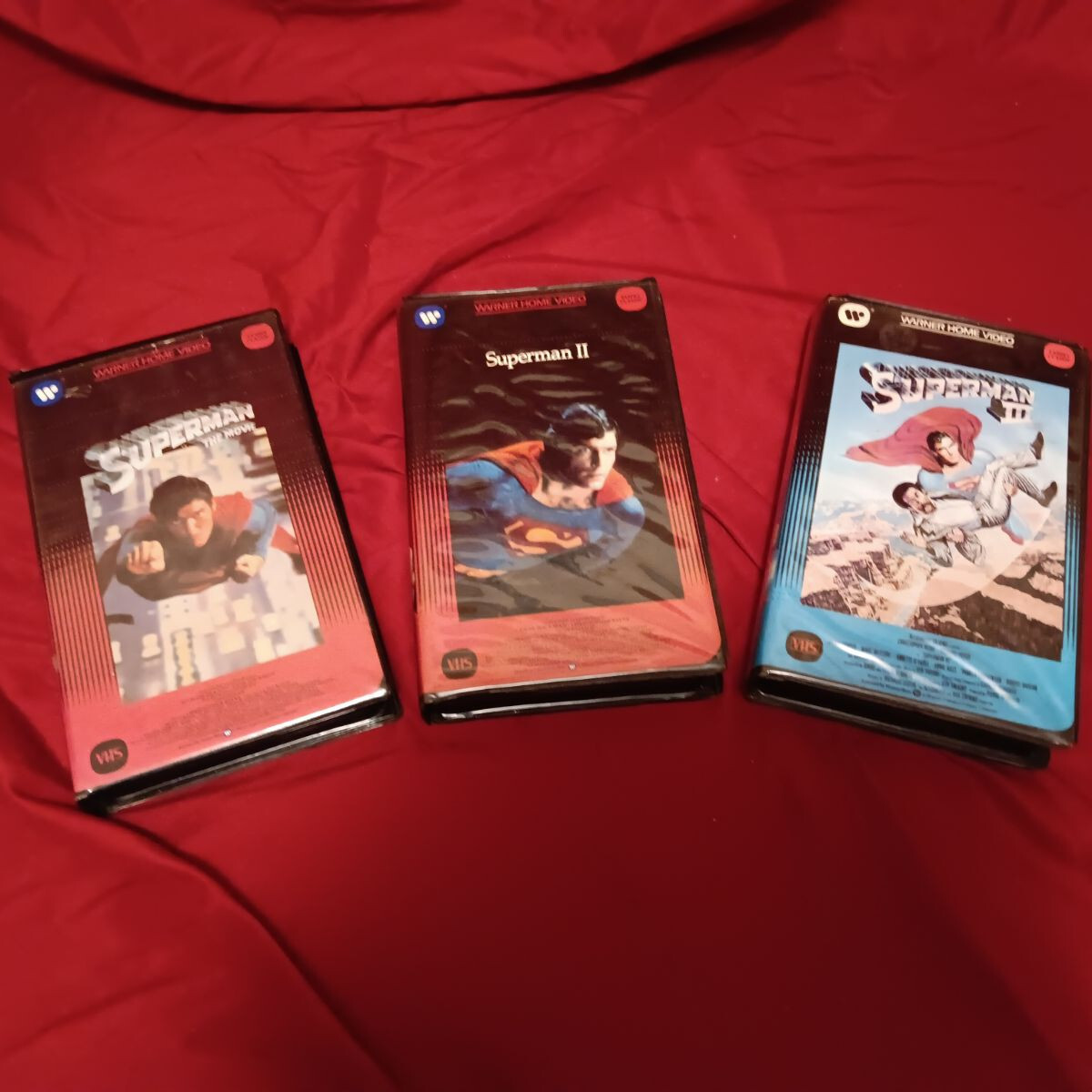 RARE HTF VHS Lot Superman 1, 2, 3 Warner Clamshell | eBay