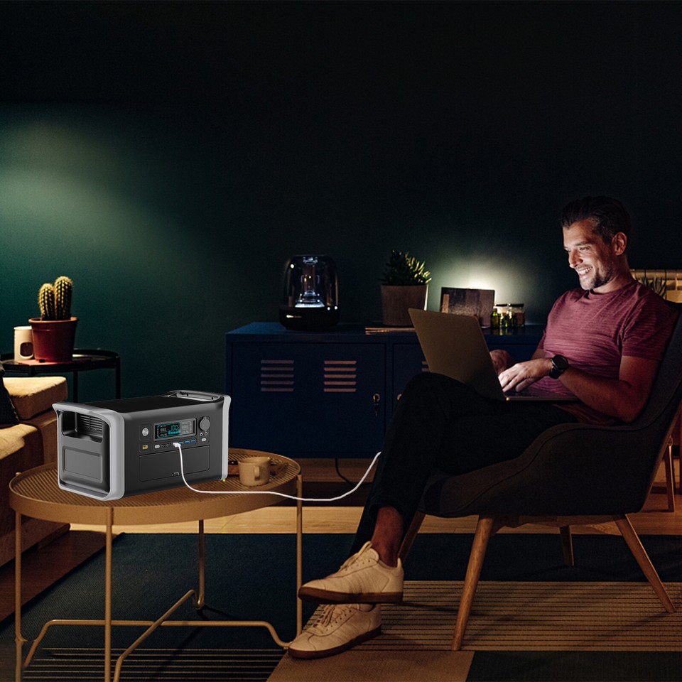 CTOLITY Power Station 1800W Solar Generator With 4x200W Portable Solar ...