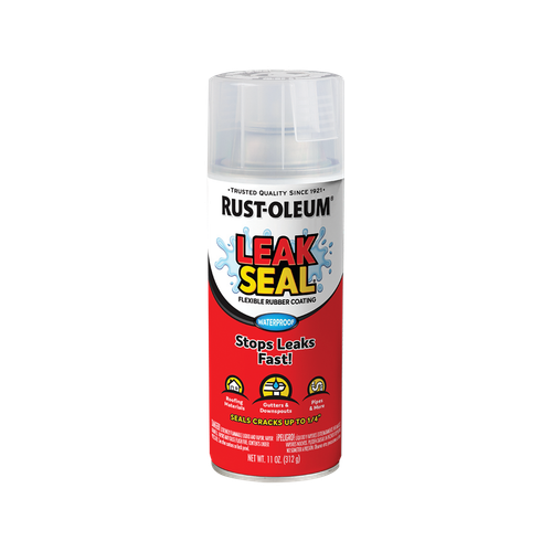 Rustoleum Leak Seal CLEAR SPRAY Flexible Rubber Coating Sealer Stops ...