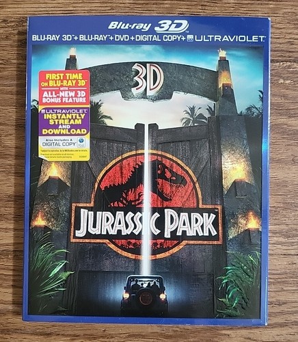 Jurassic Park Trilogy Blu-ray DVD 3-Movie Disc Set, w/Digital Copy ...