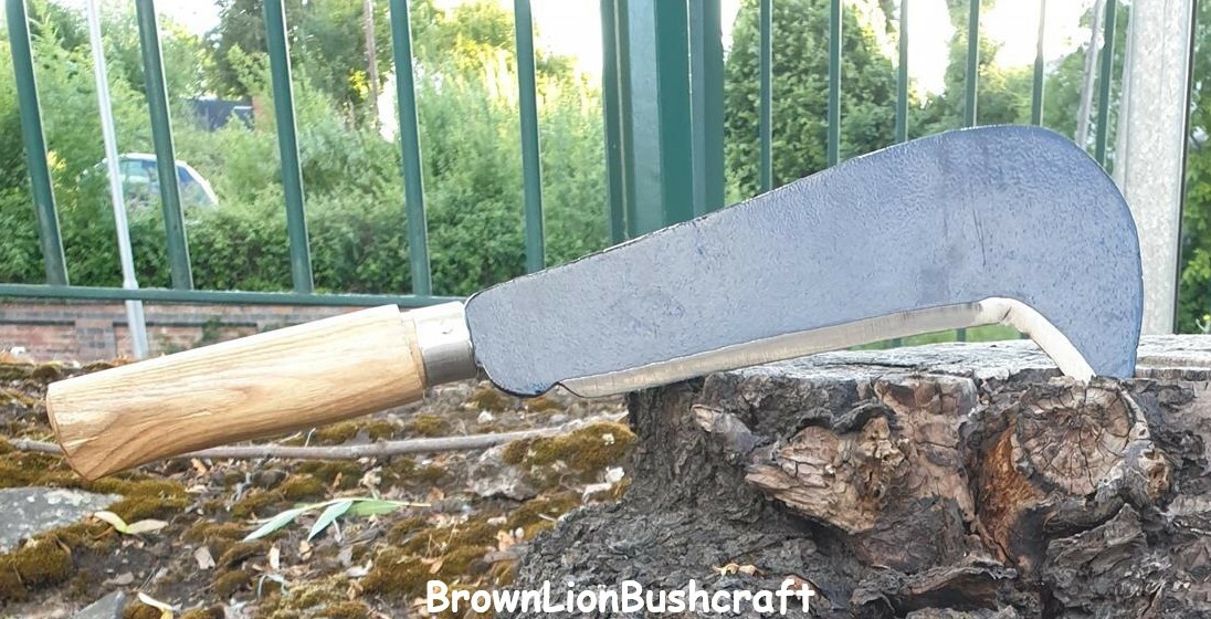 BILLHOOK GARDENING AXE HATCHET STICK CHOPPER BILL HOOK SLASHER PRUNING ...