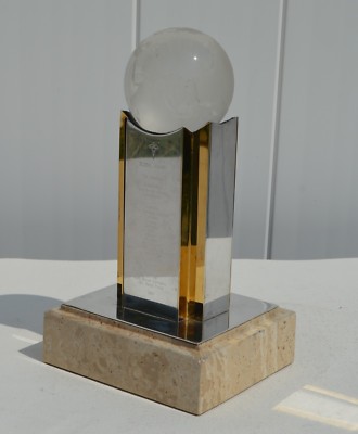 TIFFANY & CO STERLING SILVER/GILDED TROPHY AWARD TO TURI JOSEFSEN AUTO ...