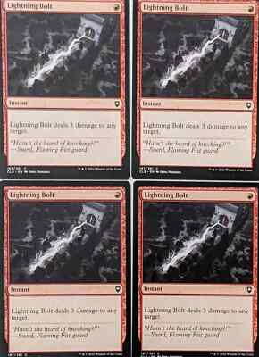 4x Lightning Bolt - Battle for Baldur's Gate - 187/361 - NM - Playset ...