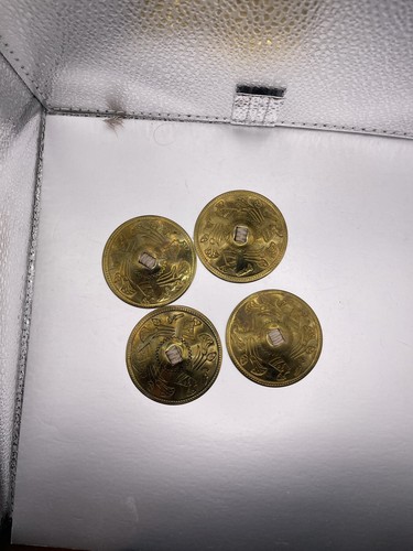 BELLY DANCE CYMBAL ZILLS HIGH QUALITY FINGER Set ENGRAVED BRASS 4 PCS ...