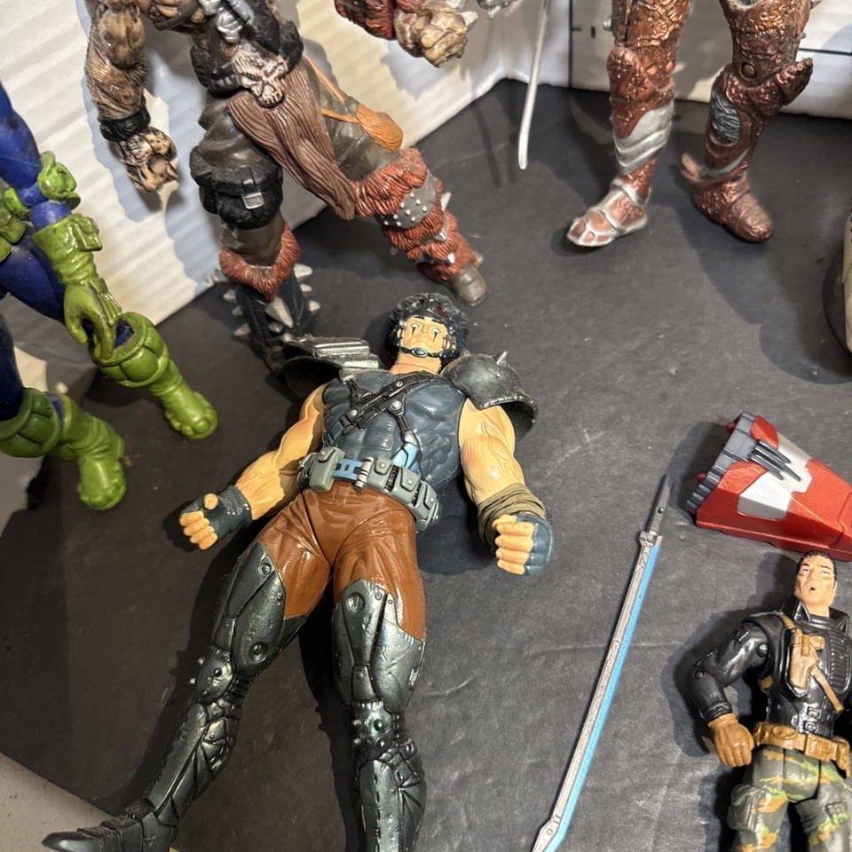Action Figures Lot Mixed Vintage Toys Ronin X Files Judge Dredd Spawn ...