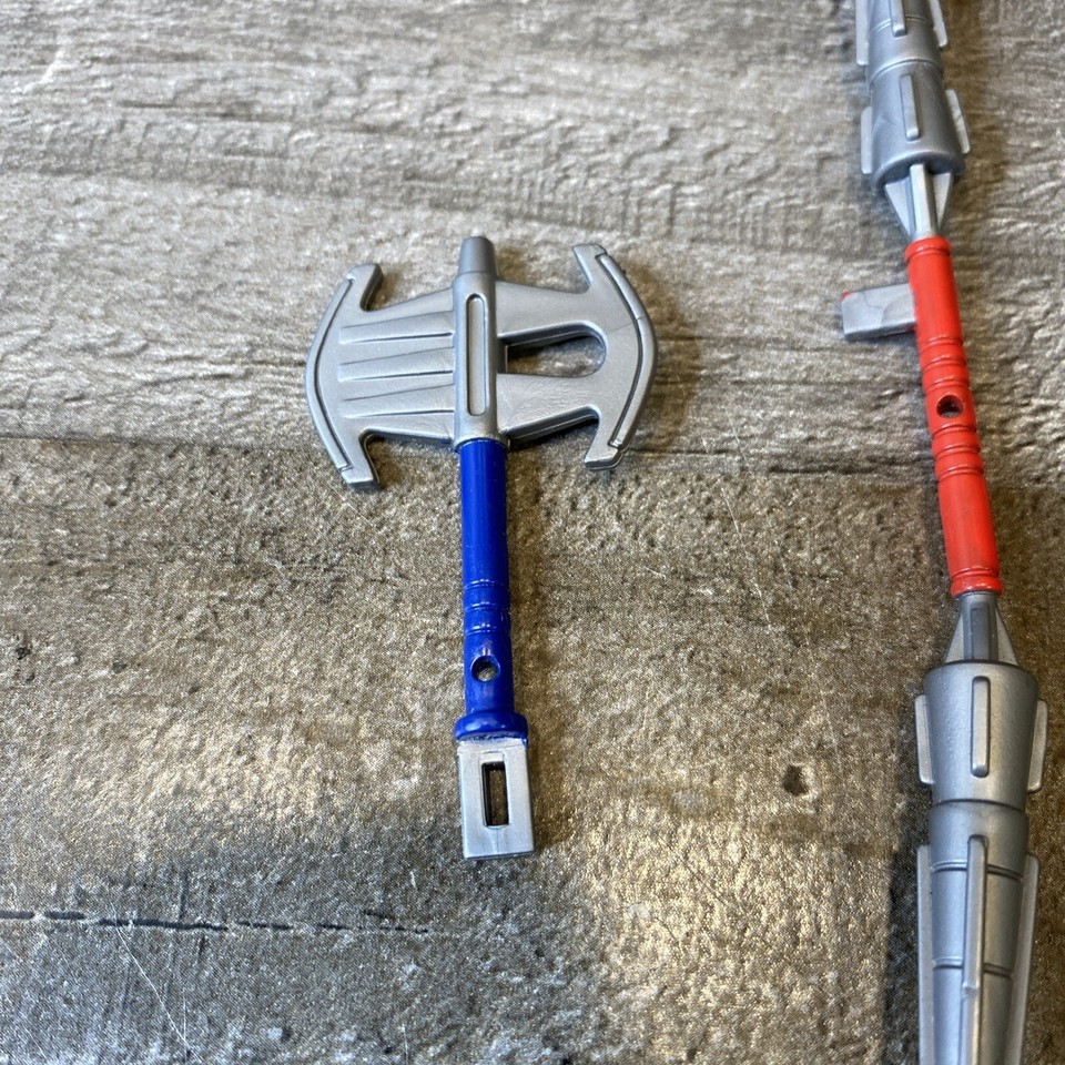 Power Rangers in Space Silver Blue Rangers Weapons Lot Lunar Silverizer ...