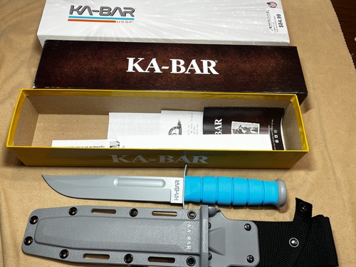 Ka-Bar USSF Space-Bar 7" 1095 Cro-Van Steel Fixed Blade Knife 1313SF w ...
