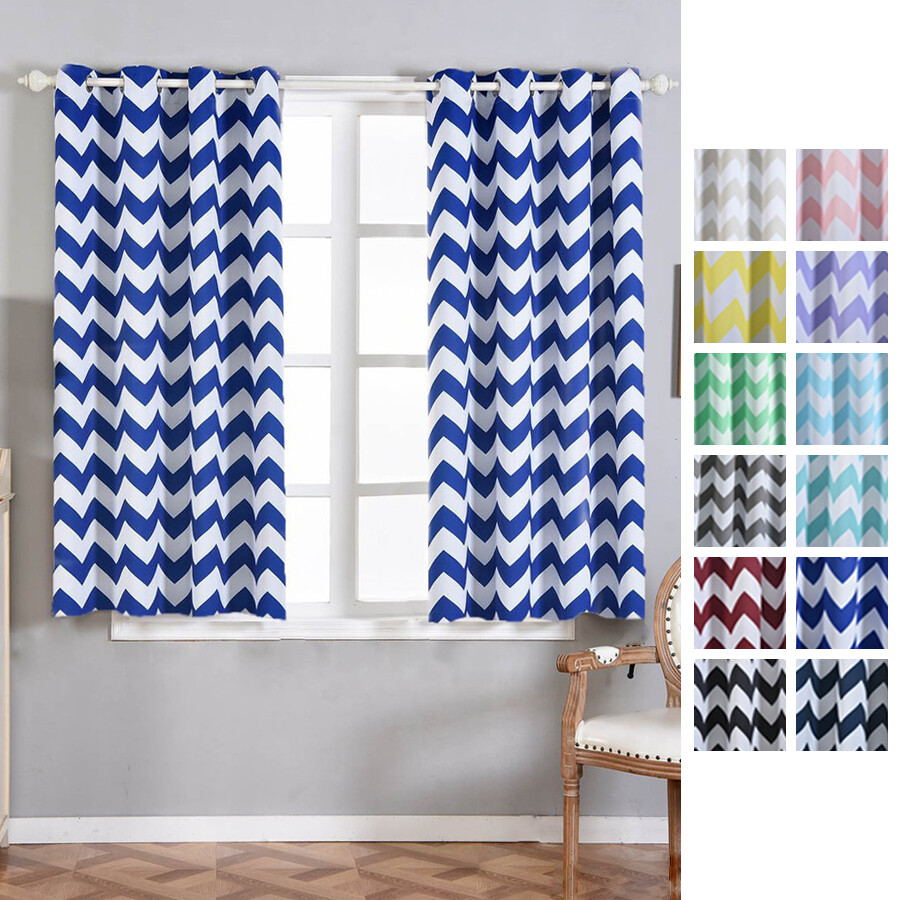 Chevron Grommet Curtains