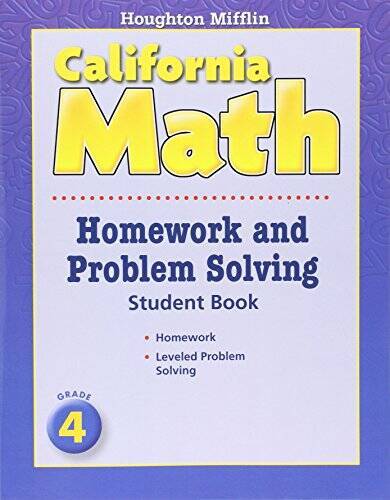 Houghton Mifflin Mathmatics California: Homework And Problem Solving ...