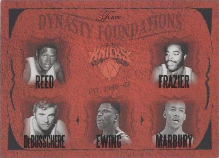 2004-05 Flair - Dynasty Foundations Patrick Ewing, Stephon Marbury ...