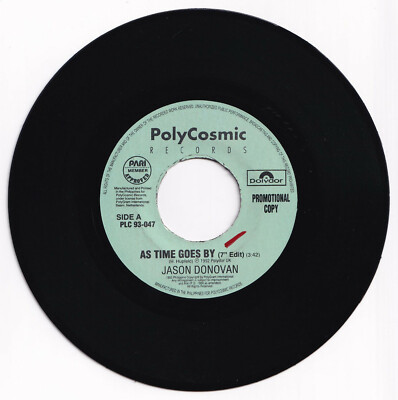 Philippines JASON DONOVAN As Time Goes By 45 rpm POP Vinyl PROMO Record ...