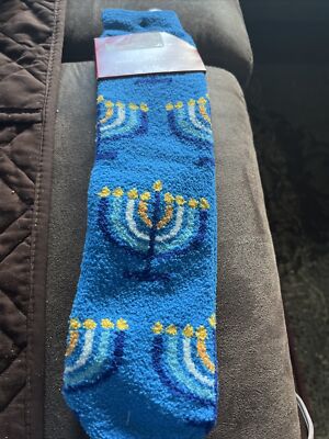 Chanukah Menorah Cozy Slipper Socks NWT Men’s Size 6-12 | eBay