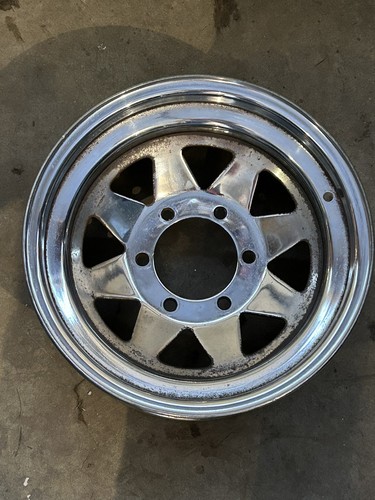 Set Of 4 15 Inch By 7 Inch 6 Lug Chrome Slotted Mag Rims | eBay