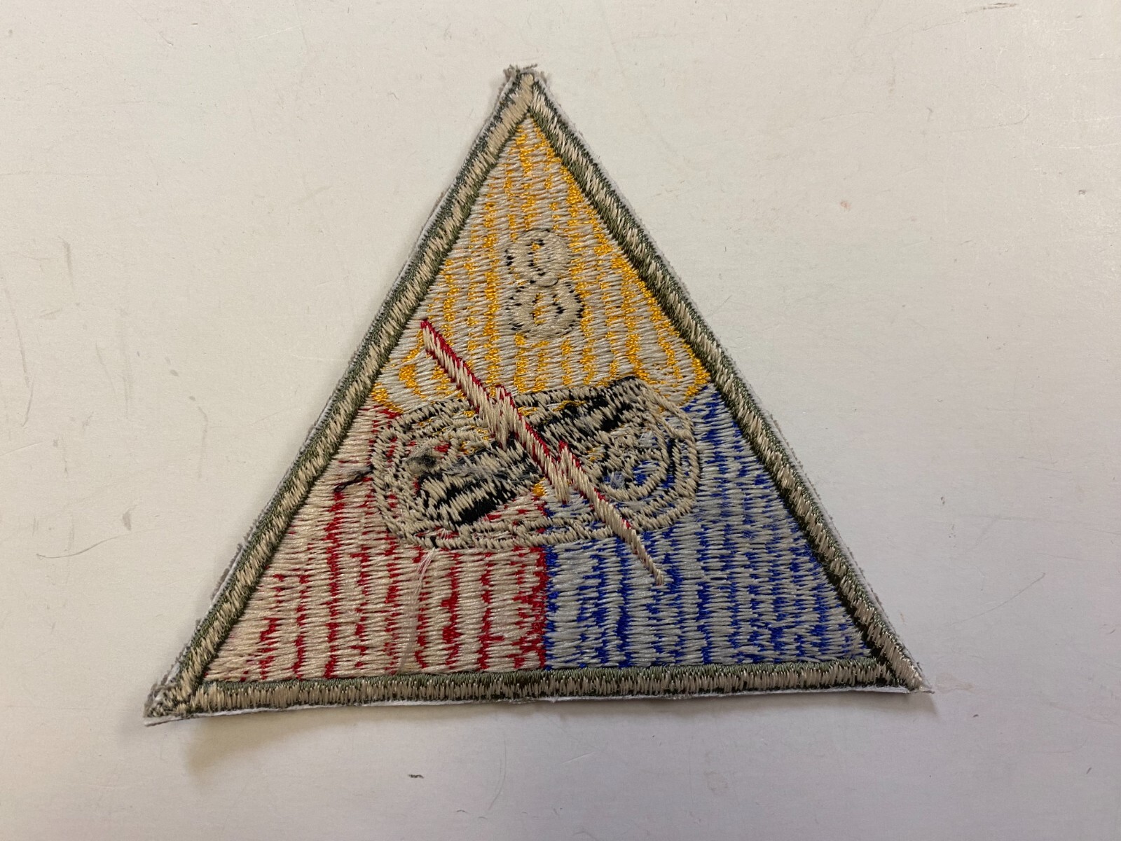 F0170 Repro WW2 US Army Armored Tank Battalion Triangle 8th IR44E | eBay