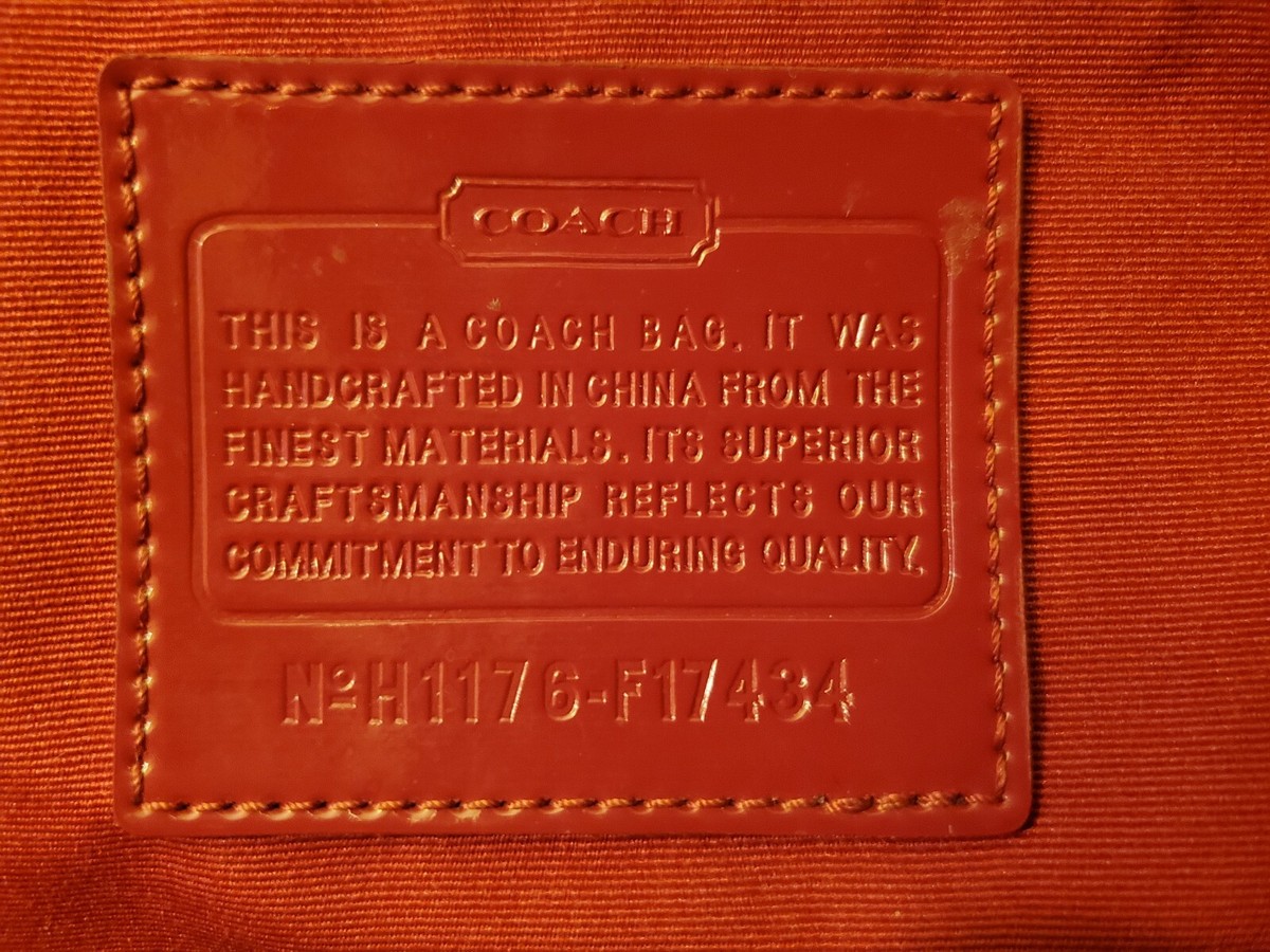 COACH F17434 LOGO Canvas Hobo bag purse brown dark red COACH F17434 LOGO Canvas Hobo bag purse brown dark red