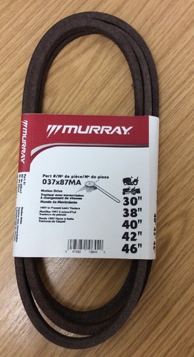 GENUINE MURRAY 30" TRANSMISSION DRIVE BELT RIDE 37x87 037X87MA HAYTER ...