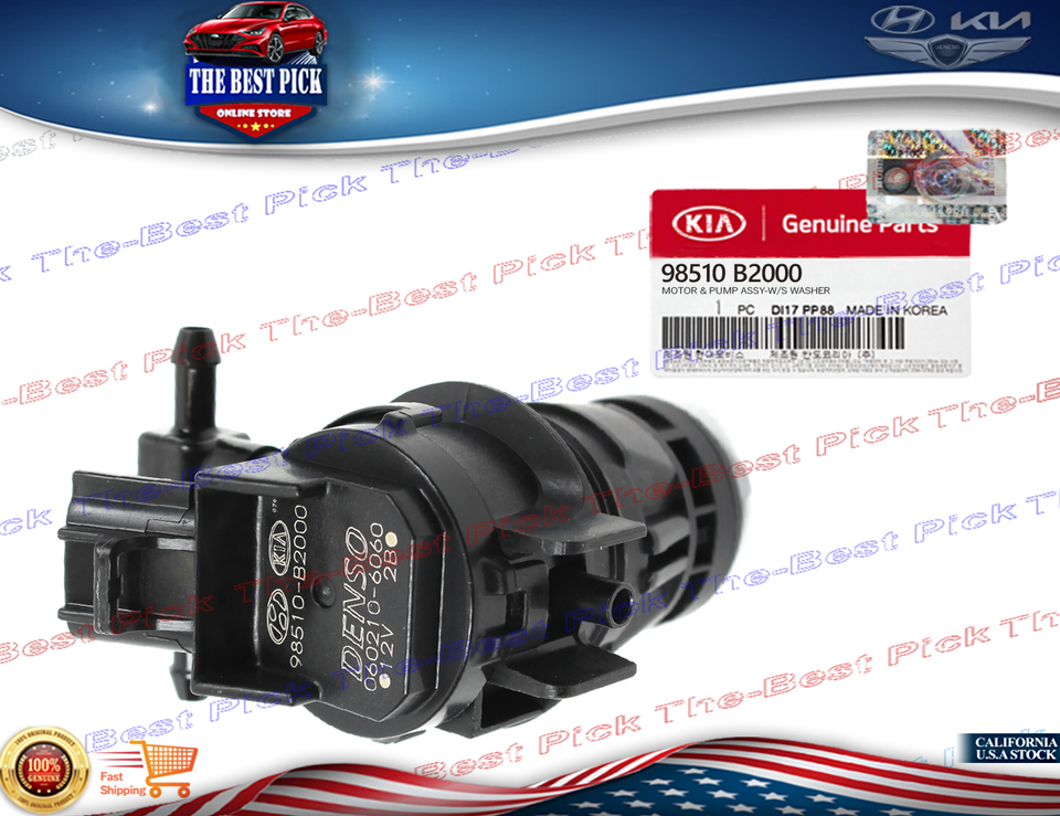 ⭐GENUINE⭐OEM WINDSHIELD WASHER PUMP for KIA 14-19 SOUL 15-19 SOUL EV ...
