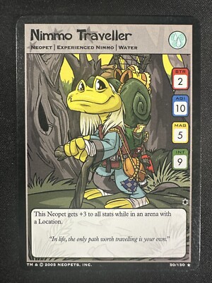 Neopets Nimmo Traveller 50/150 Darkest Faerie Neopet Non Holo Rare | eBay